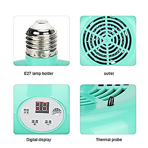 Poultry Heat Lamp, Pet Heat Lamp E27 Bulb Cultivation Heating Lamp Keep Warming Light for Brooder Piglets Heater Chicken Ducks Livestock Pet Coop 220V