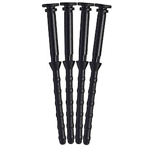 MEETOOT 16PCS Black Rubber PC CPU/Case Fan Mounting Screws Vibration Reducing Anti Noise Screws Fan Rivet XDX-7145