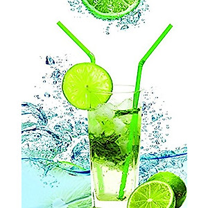 Mr.S Shop Flexible Straws of 100 pieces, Colorful Disposable Extra Long Bendable Plastic Drinking Straws Summer must-haves