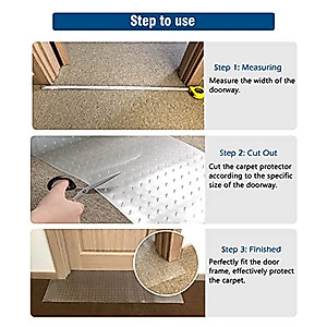 Carpet Protector for Pets - Cat Carpet Protector for Doorway, 8.2Ft Heavy Duty Plastic Carpet Protector