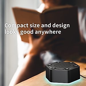 WowSleep High Fidelity White Noise Sound Machines with 30 Unique Non-Looping Soothing Sounds 12 Colors Night Light 4 Timers 10-Level Brightness 32-Level Volume and Memory Function