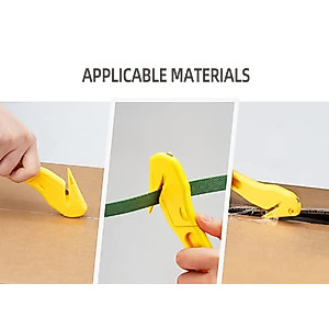 2 pack of Dual Blade Universal Package Opener,Safety Box Cutter Knife-Including Extra 10 Pieces Fast Change Blade, Cutting Blade, Box, Tape, Strap, Carton, Package, Envelope and Letter Opener