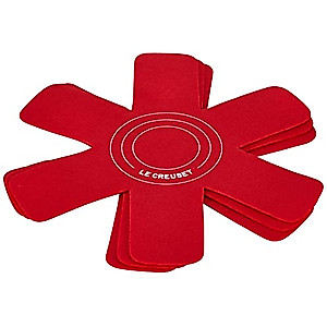 Le Creuset Set of 3 Felt Cookware Protectors - Cerise