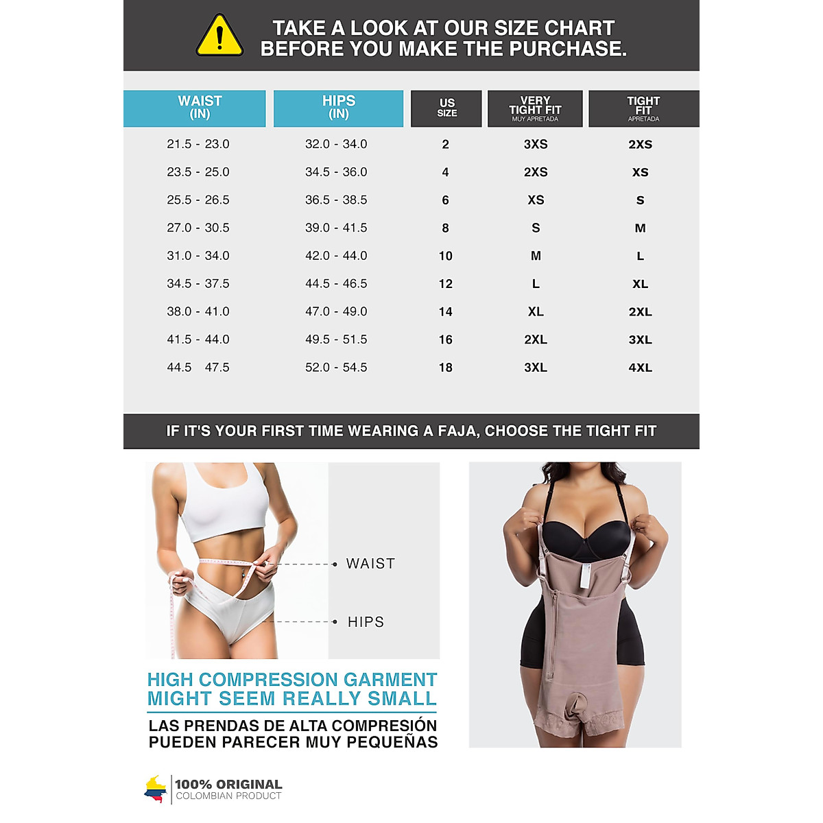 LT.ROSE Faja Tummy Tuck S111 Post Surgery Compression Garment for Women Faja Colombiana Cocoa L