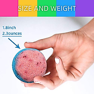 Organic Bath Bombs Gift Set, 50 Handmade Bulk Bath Bombs For Kids, Women, Men, Wonderful Fizz Effect Bath Gift For Valentine's Day, Christmas & Any Anniversaries