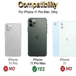 ArmadilloTek Vanguard Compatible with iPhone 11 Pro Max Case (6.5 inches) Military Grade Full-Body Rugged with Kickstand and Built-in Screen Protector - Black