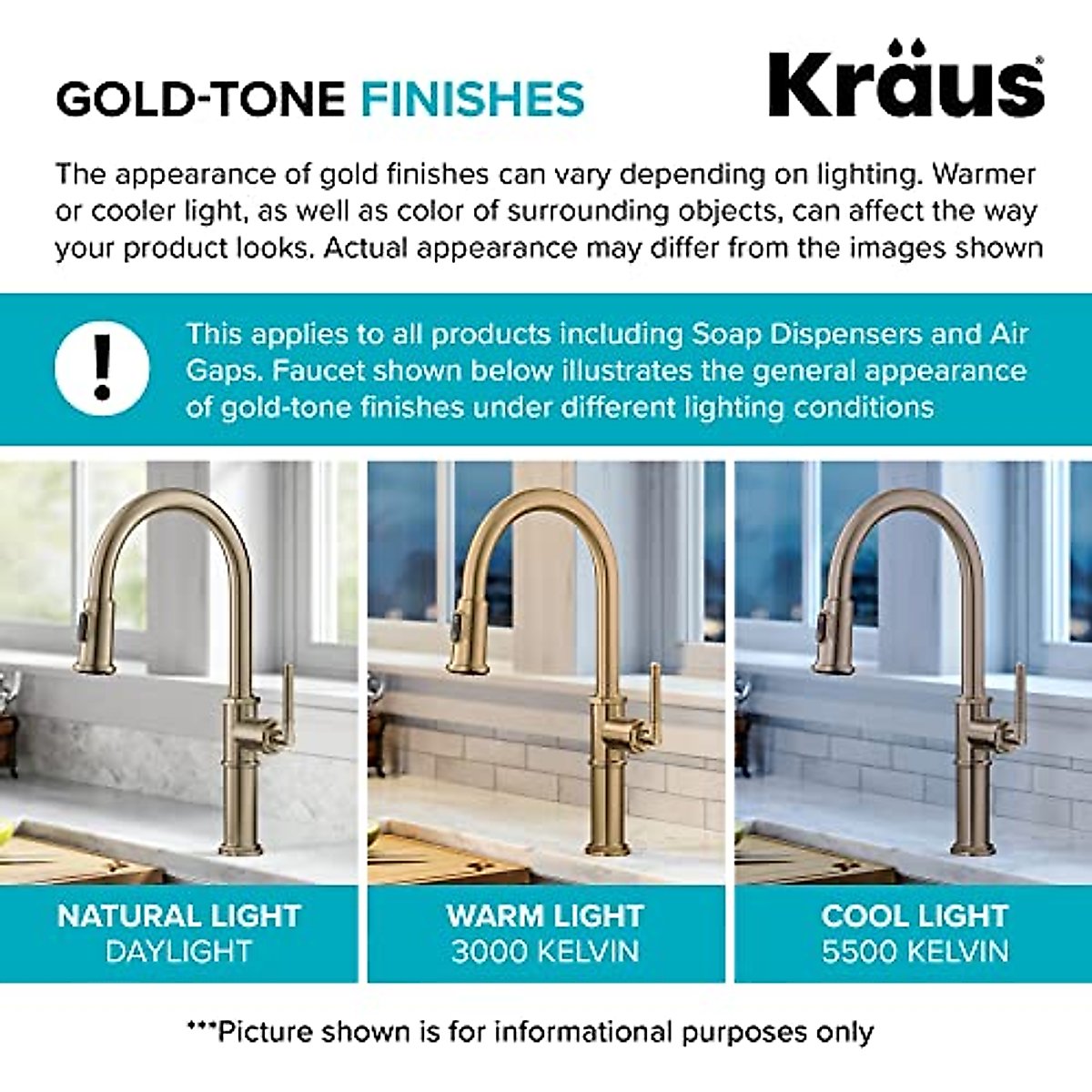 KRAUS Pop-Up Drain with Overflow in Brushed Gold, PU-11BG