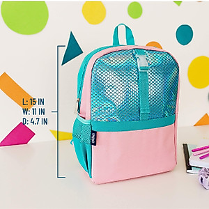 Wildkin Pack-it-All Backpack Bundle with Clip-in Lunch Box (Mermaid Undercover)