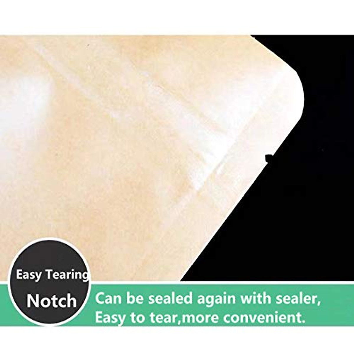 Kraft Paper Bags With Frosted Window And Zip Lock Decorative Heavy Duty Heat Seal Recycled Resealable Mylar Stand Up Pouches Bags Sealable For DIY Food Snack Cookies Candy Coffee Popcorn (6x9+3.2inch)