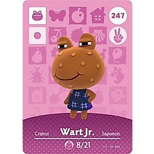Wart Jr - Nintendo Animal Crossing Happy Home Designer Amiibo Card - 247