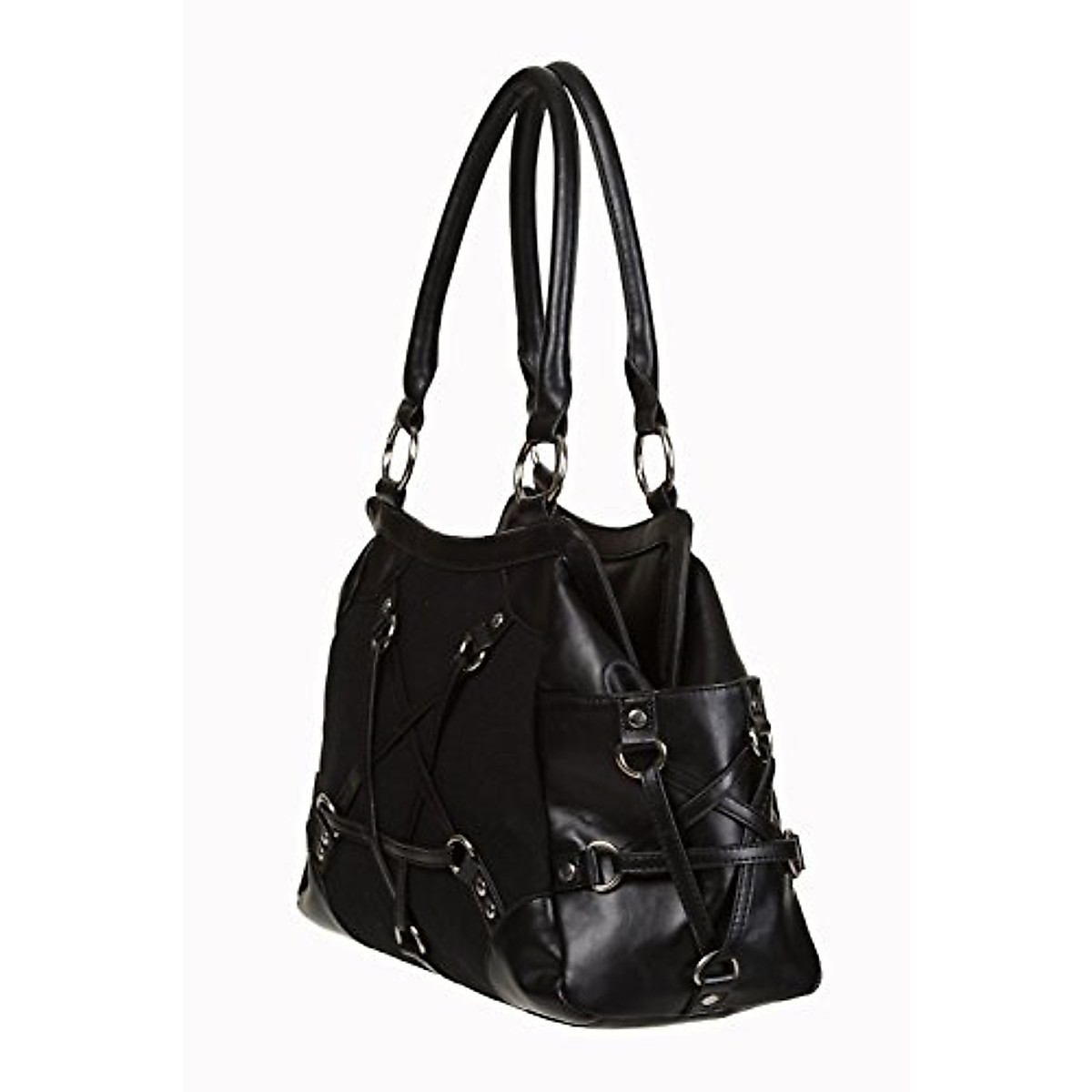 Lost Queen Stand Still Handbag Woven Pentagram Gothic Alternative Purse Bag