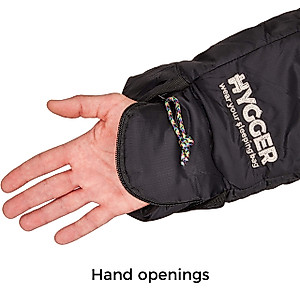 Hygger Nanuk Caviar Black M – Original Sleeping Bag with Arms and Legs, 3M Thinsulate filling makes it warm, lightweight & small in pack size