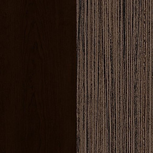 South Shore Floating Wall Mounted Media Console, Chocolate & Zebrano