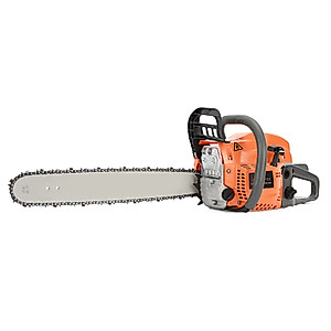 58cc 20 Inch Gasoline Chainsaw Multifunctional High Power Gas-powered Fast Cutting Labor-saving Gas Sawing Handheld Cutting Wood Chainsaw Logging Machine Garden Supplies (Metal)