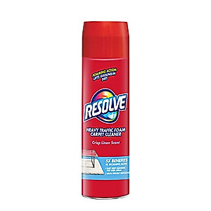Resolve High Traffic Carpet Foam, Crisp Linen 22 oz Can, Cleans Freshens Softens & Removes Stains