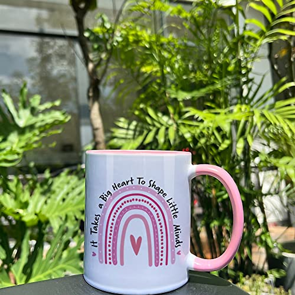 Inspirational Teacher Gift Mug, Appreciation Teacher Mug Gifts for Teacher Mentor Professor Leaders, Inspirational Thank You Gifts for Teacher's Day Graduation Thanksgiving Birthday, Pink Coffee Mugs