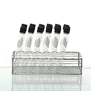 ULAB Stainless Steel Test Tube Rack, Wire Constructed, 24 Places, Suitable for Tubes of Dia.≤25mm, UTR1010