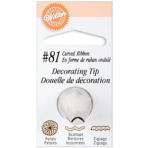 Wilton Decorating Tip, No.81 Curved Ribbon