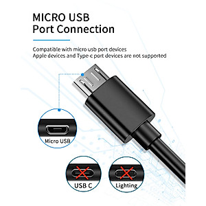 Micro Charger Charging Cable Cord Compatible with for Anker Soundcore Life Q20, Anker Soundcore 2, Mini, Flare Mini Headphone Speakers -5ft