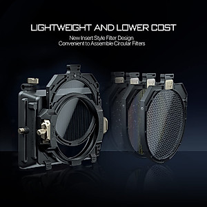 Tilta Mirage Matte Box | 4” x 5.6” and New 95mm Circular Filters | (67/72/77/82mm) Adapter Rings | Lightweight | Cartridge Filter Design | Prevents Vignetting | (Matte Box)