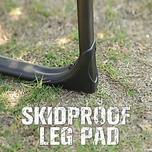 TIMBER RIDGE Lightweight Aluminum Directors Chair with Side Table, Portable Camping Chair with Swivel Back for Camping and Outdoors, Heavy Duty Supports 350 lb