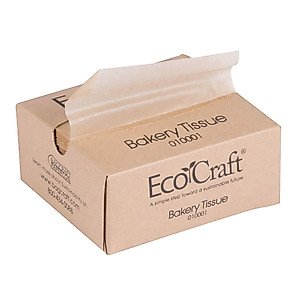 EcoCraft Interfolded Soy Blend Wax Tissue NK6T. Natural. Pack 1000