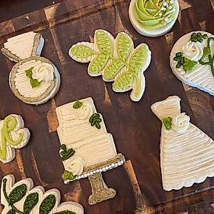 LUBTOSMN Leaf Cookie Cutter-4 inch-Biscui Cookie Cutters Molds for Green Baby Shower Wedding Engagement Birthday Party