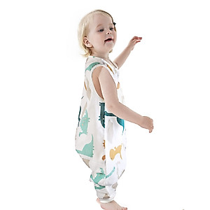 ililmmoe Baby Sleep Sack with Feet Muslin Original Cotton Sleeping Bag Wearable Blankets Non Sleeves 6months-4Y