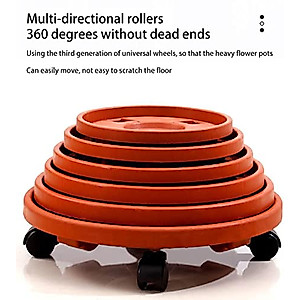 RUDINO,Plant Caddy,Plant Stand With Wheels,Plant Roller Base,Plant Caddy With Wheels Heavy Duty,Rolling Plant Stand,Round Plant Roller Base For Vertical Planting Troughs,Patio Umbrella Base,Plant Pots