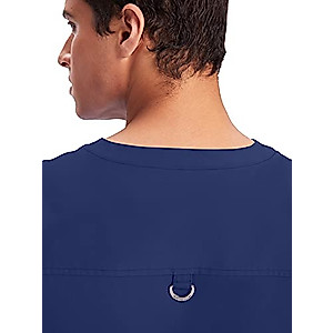 Healing Hands Mens Scrubs Top 3 Pocket Purple Label Jake 2331 V-Neck Scrub Tops for Men Navy L