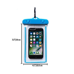 FASPLORE 2 pcs Waterproof Phone Pouch Dry Bag Pouch Tablet case Multicolor