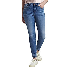 JAG Jeans Women's Valentina High Rise Skinny Pull-On Jeans-Legacy, Atlanta Blue, 12