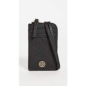 Tory Burch Women's Robinson Lanyard, Black, One Size