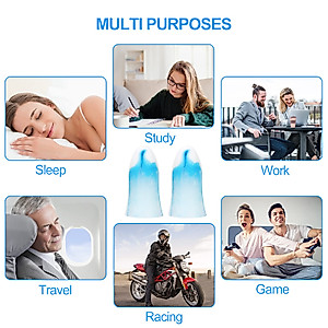 Ear Plugs for Sleeping Noise Cancelling - Hush Plugz 10 Pairs 40db Foam Earplugs Noise Reduction, Reusable and Ultra Soft Hearing Protection for Snoring, Work, Shooting and All Loud Events