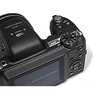 KODAK PIXPRO Astro Zoom AZ528-BK 16 MP Digital Camera with 52x Optical Zoom 24mm Wide Angle Lens 6 fps Burst Shooting 1080P Full HD Video Wi-Fi Connectivity and a 3" LCD Screen (Black)