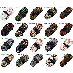 Aimee_JL New Bore Cleaner 28 GA Gauge Gun Barrel Cleaning Rope Rifle/Pistol/Shotgun Brass Brush Cleaning Cord