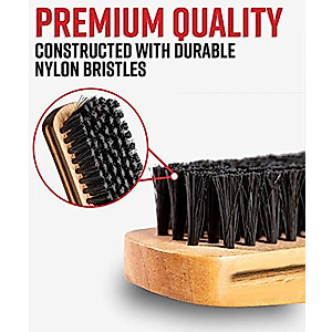 Adam's Polishes Cockpit Detailing Brush - Car Cleaning Brush | Scrub Brush for Interior Leather Cleaner Carpet Upholstery Fabric Shoe Sofa Shower Bathroom Pet | Car Wash Kit - Car Cleaning Supplies