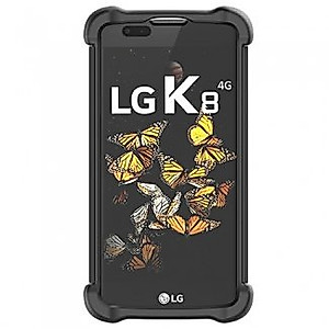 Ballistics Jacket TJ Maxx, Original Black Heavy Duty Cover Case W/shock Impacts 8 Feet Protection Durable Swivel Belt Clip for LG K8 / Phoenix 2/ Escape 3 Cellphone