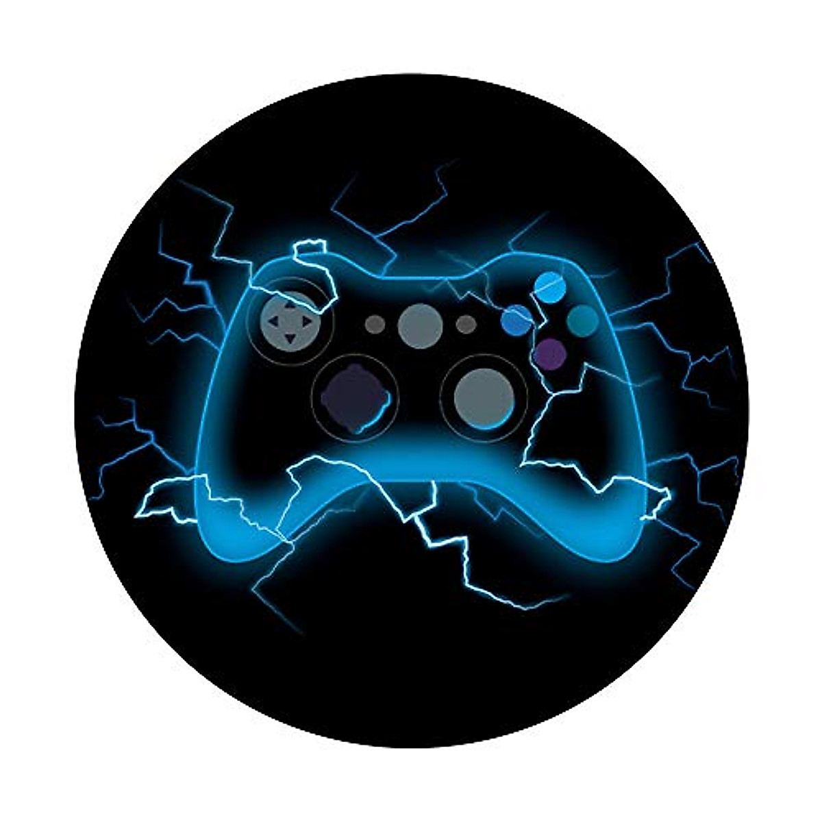 Video Game Controller Shock Lightning Bolt Gaming Gamer PopSockets Swappable PopGrip