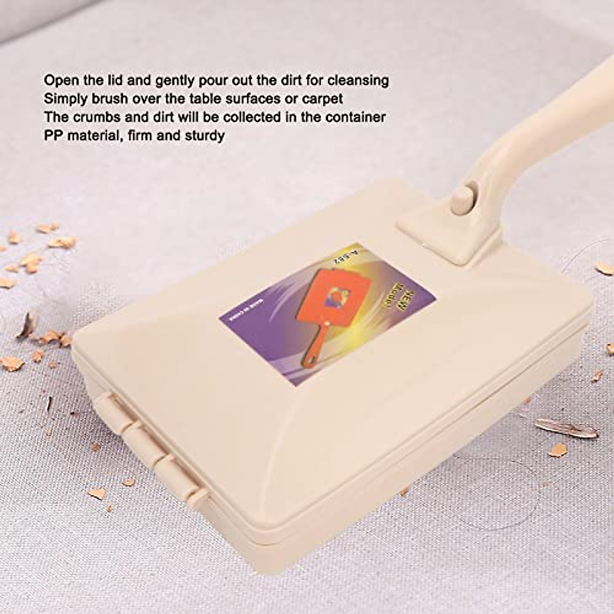 Hand Broom Brushes, Carpet Debris Sweeper Brush with Double Roller, Handheld Sofa Sweeper Brush, Table Sweeper for Bed Desktop