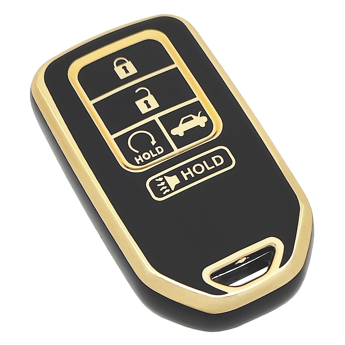 Arruweer Key Fob Cover for Honda Key Fob Case Holder Protector Compatiable with Honda Accord Civic CRV Pilot Ridgeline Odyssey Passport Car Accessories Keychain