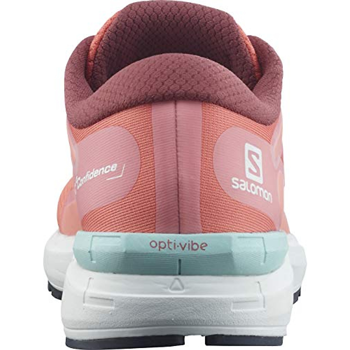 Salomon Sonic 4 Confidence Running Shoes for Women, Persimon/White/Ebony, 9