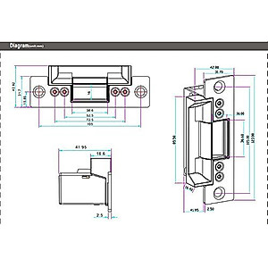 MENGQI-CONTROL 4 Doors Complete TCP/IP PIN Code RFID Card/Fob Access Control Systems with North American Standard Electric Strike for Latch Doors Keypad Reader 110V Power Supply APP Remote Open Door