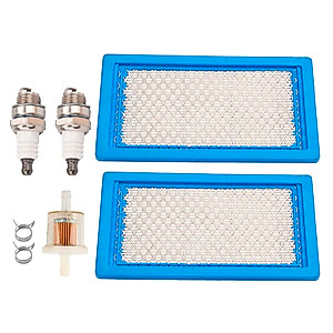 Jinerdony air filter 2-pack 11013-7017 Compatible with Kawasaki FH381V FH430V John JD MIU10998 X300 X300R X304 Lawn Mower Replace for Gravely 21538000 Ariens 2153800 Husky 531308157