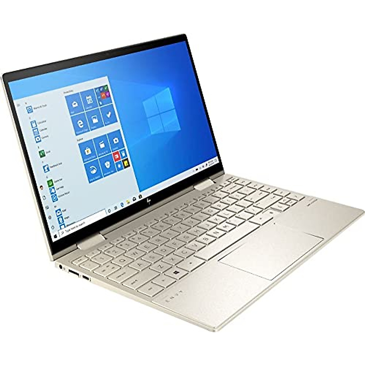 HP Flagship Envy x360 13 2-in-1 Laptop 13.3" FHD OLED Touchscreen 11th Gen Intel 4-Core i7-1165G7 8GB RAM 512GB SSD Intel Iris Xe Graphic Backlit Fingerprint Thunderbolt Win10Pro Pale Gold + Pen