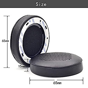 Aiivioll Replaceable Earmuffs Compatible with Duet BT,Duet Bluetooth Wireless Ear Pads Headphones Ear Pads Protein PU Leather Earpads Repair Parts（Black）