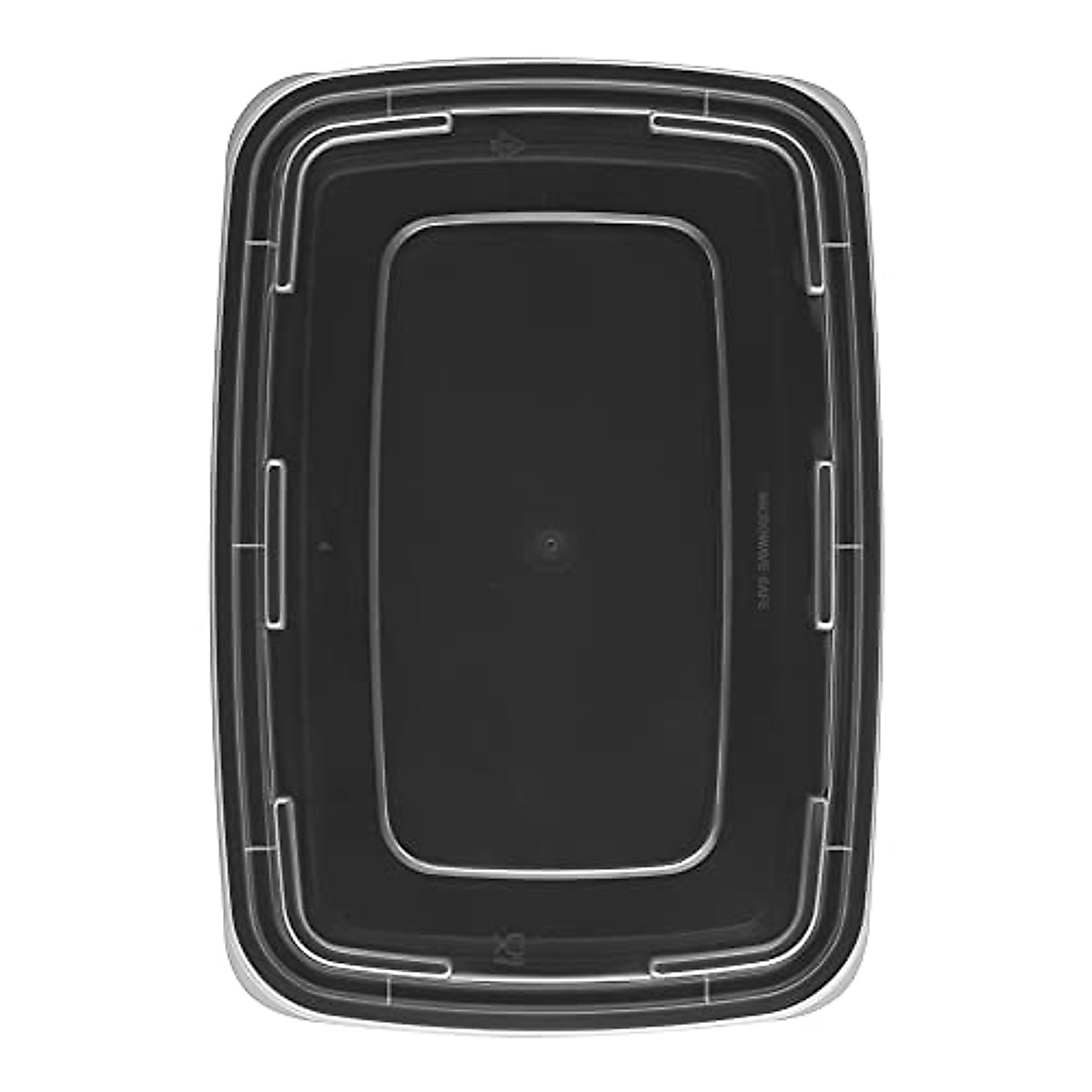 TIYA Takeout Food Containers - 28 oz Bulk 150 Pack with Lids - Rectangular Plastic Food Storage - Reusable Microwavable Dishwasher Safe Restaurant Set - Leak Proof for To-Go & Meal Prep