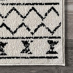 nuLOOM Noa Tribal Moroccan Area Rug, 6' 7" x 9', Grey