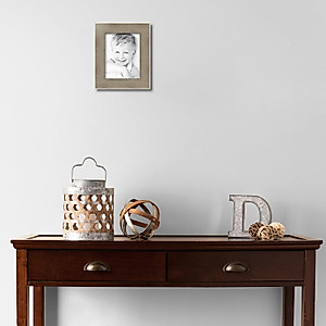 ArtToFrames 7x9 Inch Gold Picture Frame, This 2.00 Inch Custom MDF Poster Frame is Muted Prosecco Gold - Comes with Foam Backing 3/16 inch and Regular Glass (FBPLBW74-1622-7x9)