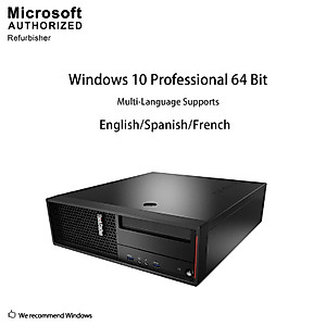 Lenovo ThinkStation P310 SFF High Performance Business Desktop Computer, Intel Core i3-6100 3.7GHz, 32G DDR4, 2T HDD, WiFi, BT, 4K Support, DP, VGA, Win 10 Pro 64 English/Spanish/French(Renewed)